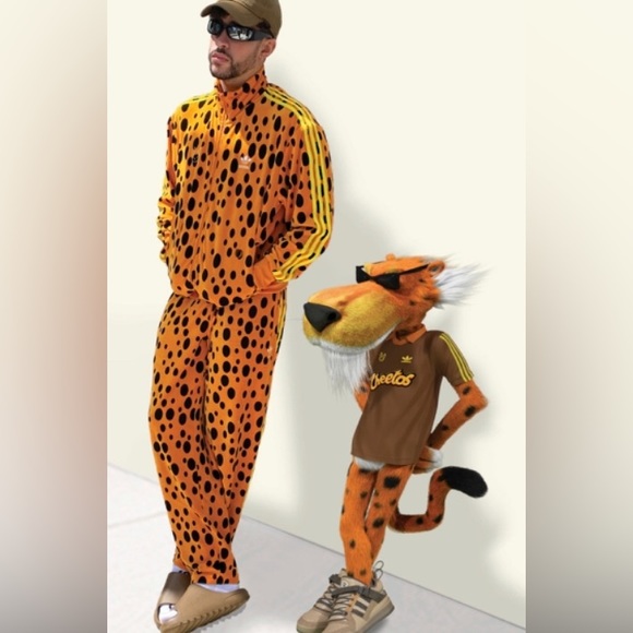 adidas | Jackets & Coats | Cheetos Bad Bunny Adidas Track Suit New ...